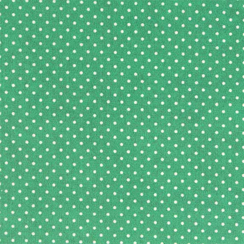Tela Topitos Verde Algodón | Telas de la Cruz